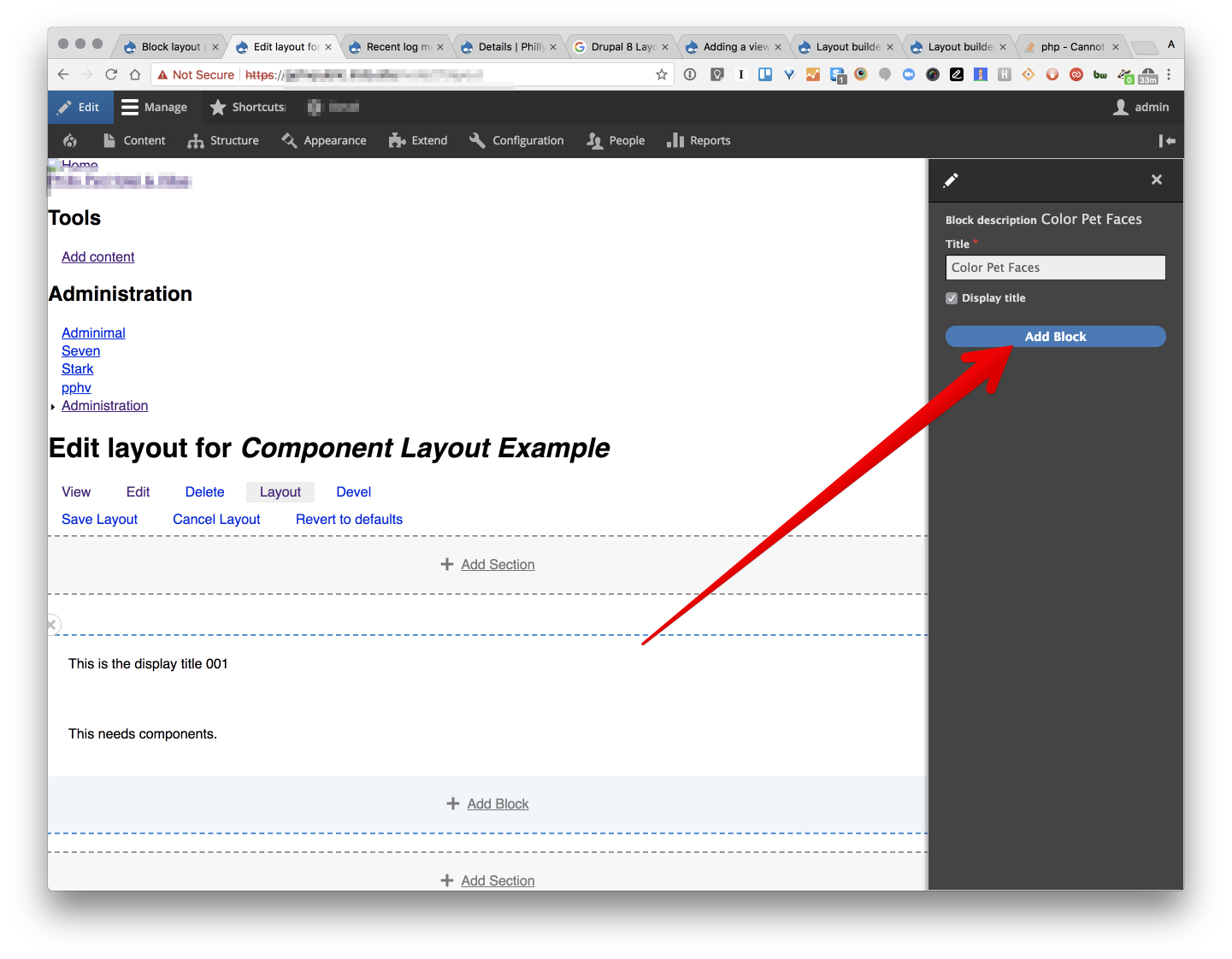"Error: Maximum function nesting level of '256' reached, aborting!" error on /node/nid/layout ...